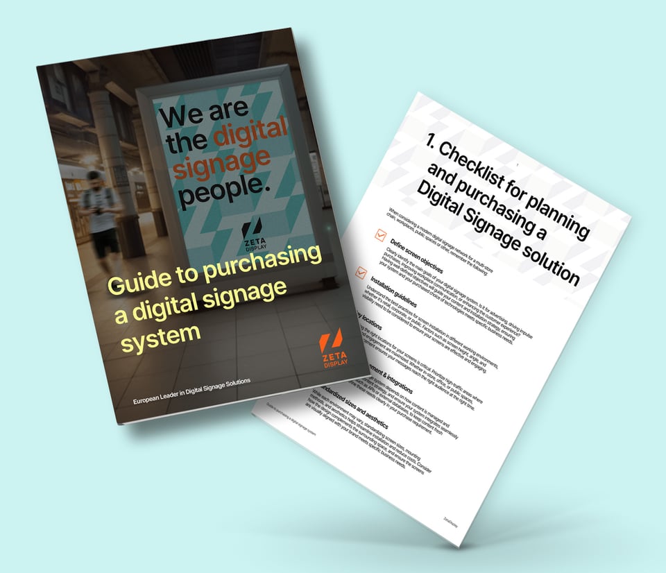 Guide for purchasing digital signage solutions